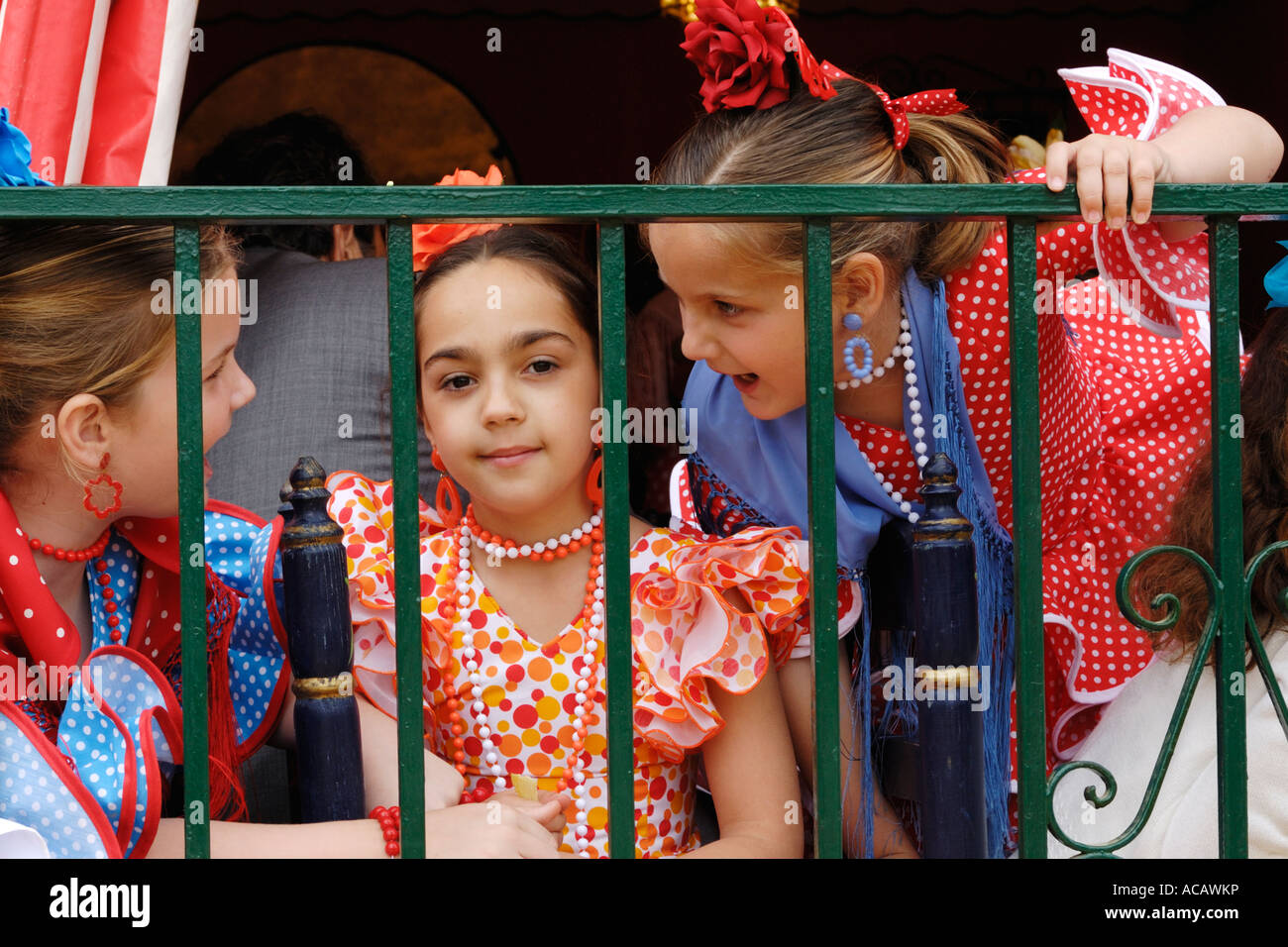 Spain, Seville, Children at Fair Stock Photo - Alamy