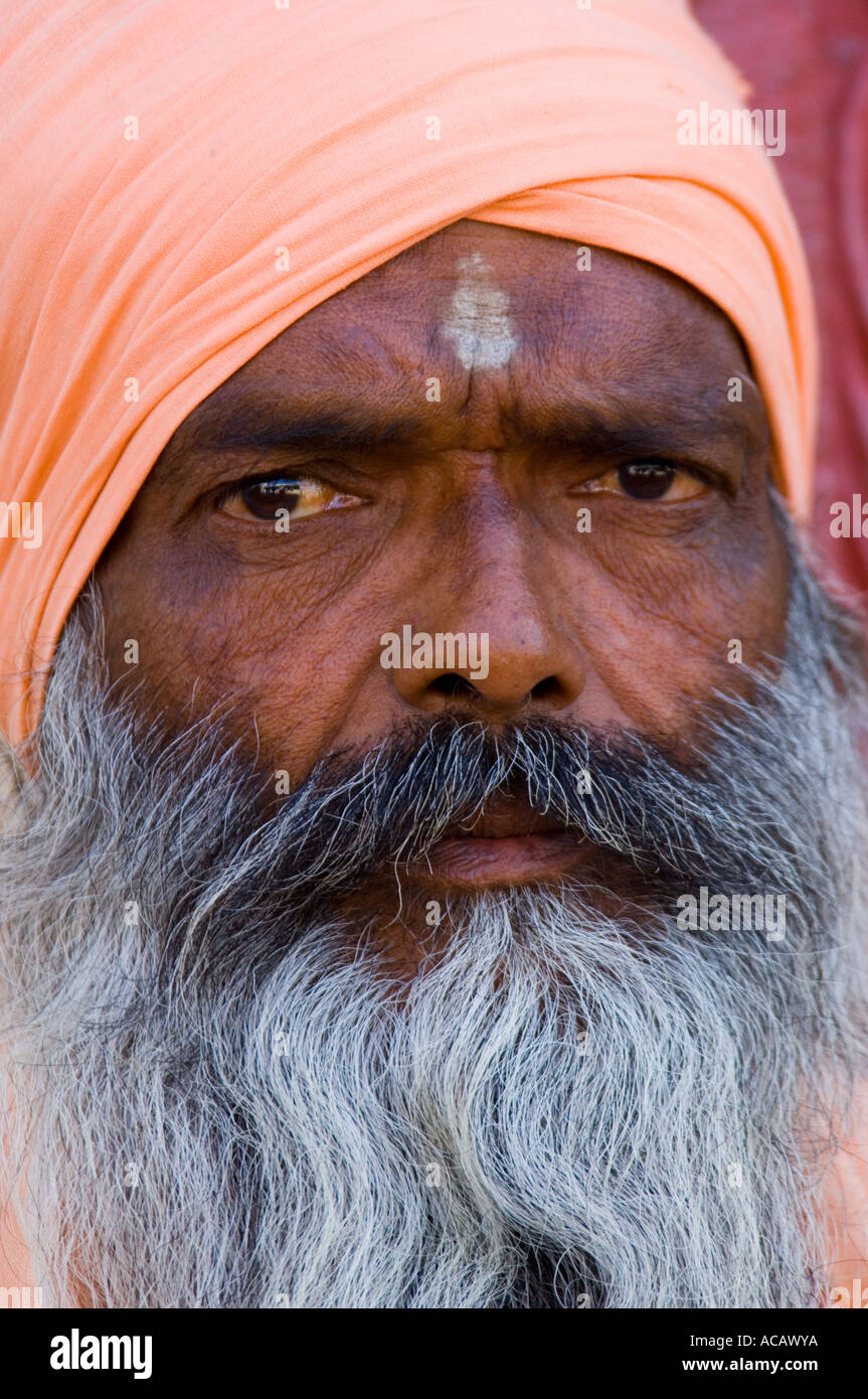 Old sadhu long hair in hi-res stock photography and images - Alamy