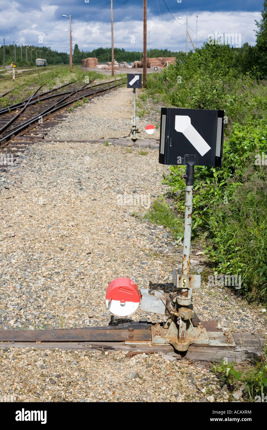 Rail turnouts hi-res stock photography and images - Alamy
