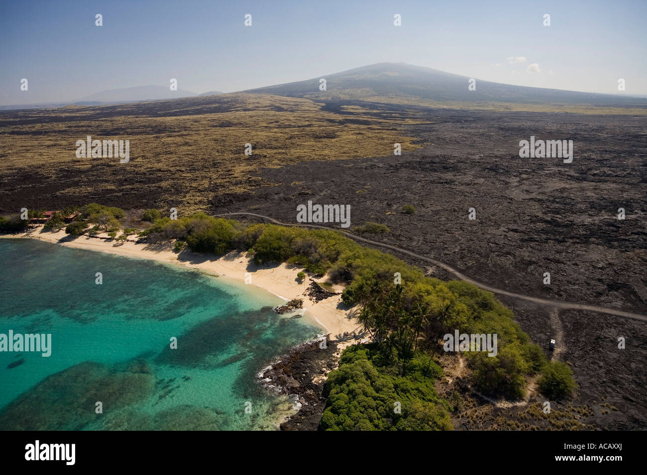 Mt Hualalai Mahaiula Beach Kailu Kona Island of Hawaii Stock Photo - Alamy