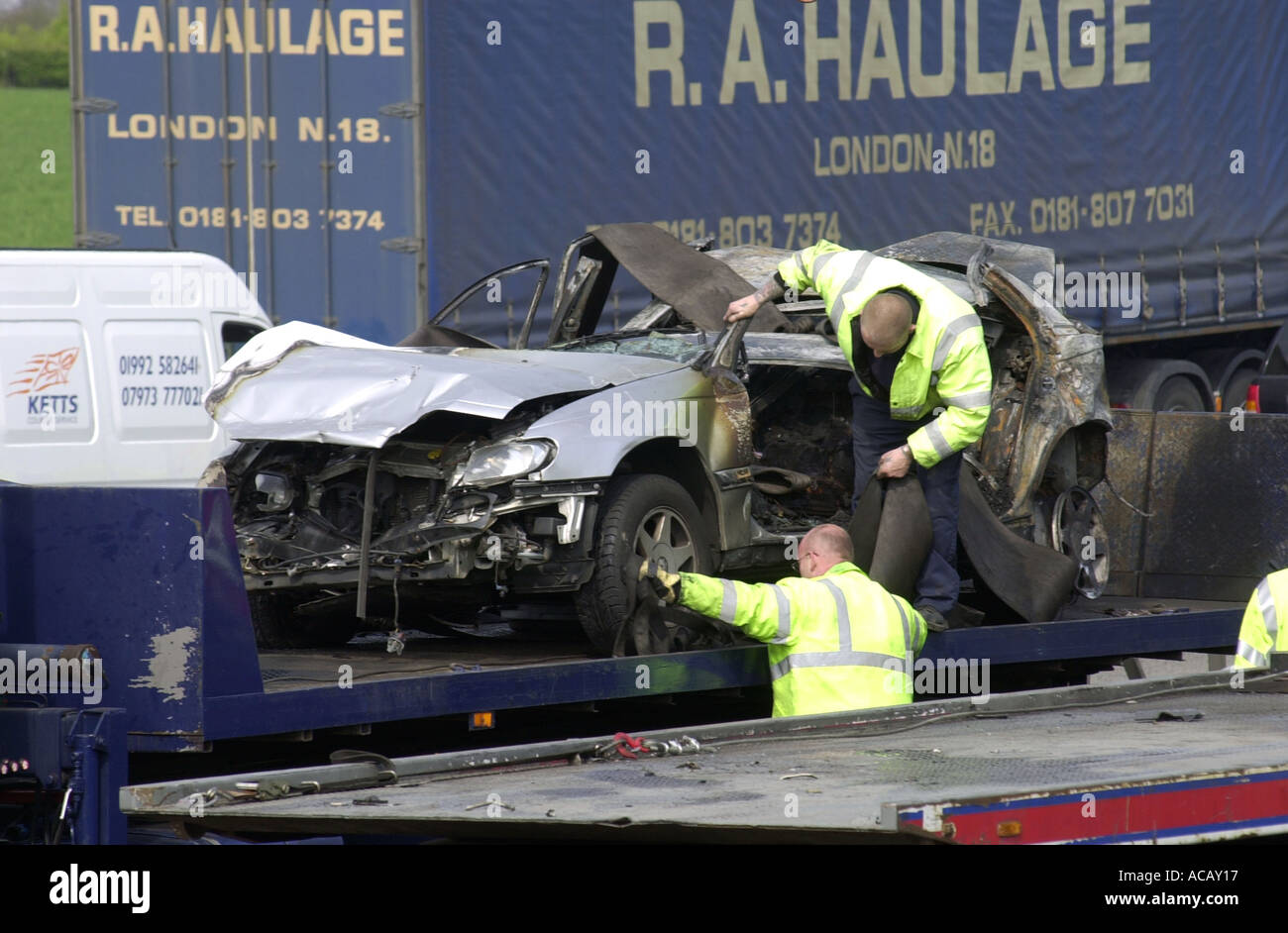 Car crash on motorway hi-res stock photography and images - Alamy