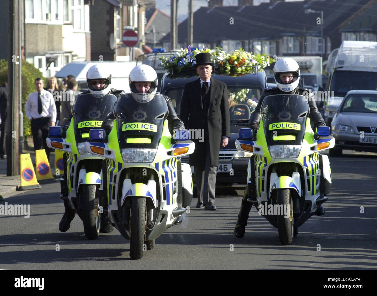 Police funeral UK Stock Photo - Alamy