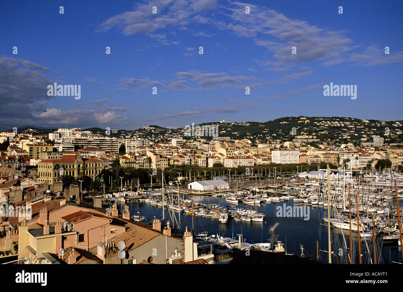 Cannes from roof top France Stock Photo - Alamy