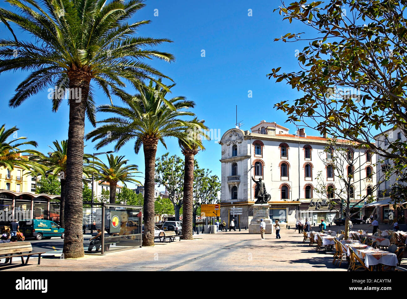 The Place Arago in Perpignan, France Stock Photo - Alamy