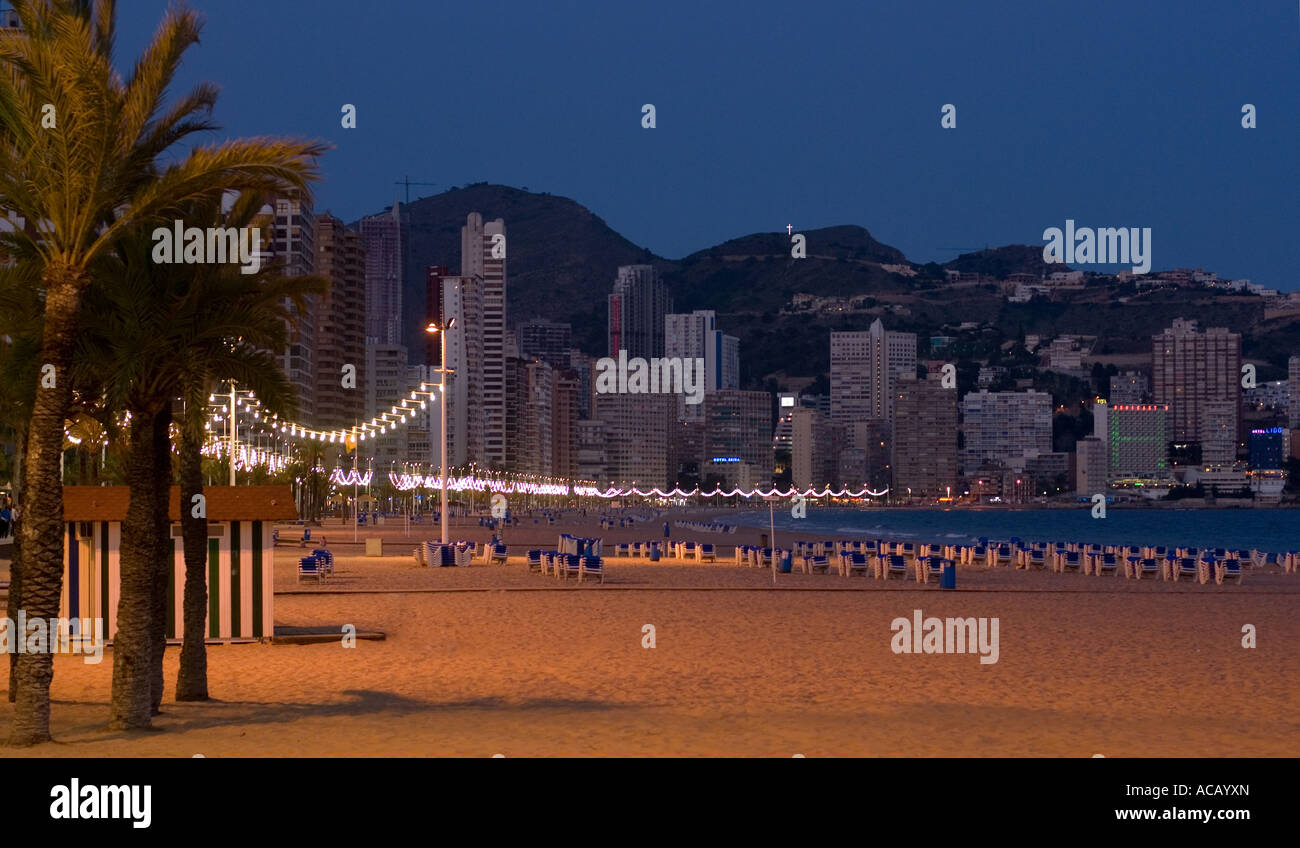 Levante beach Benidorm Costa Blanca Spain Stock Photo - Alamy