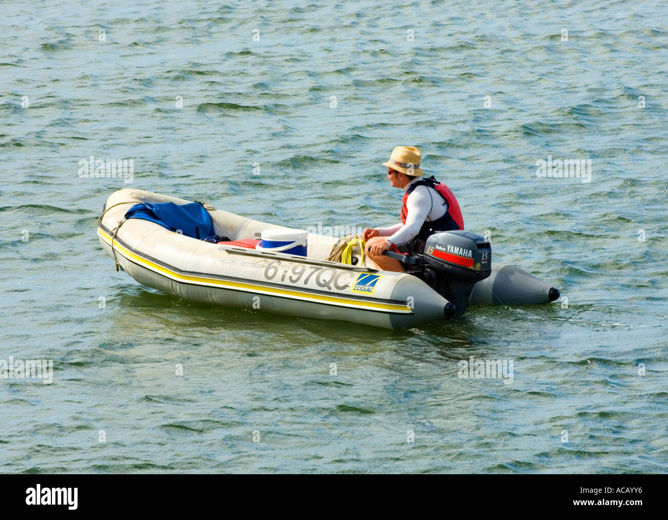 Inflatable dinghy tender hi-res stock photography and images - Alamy
