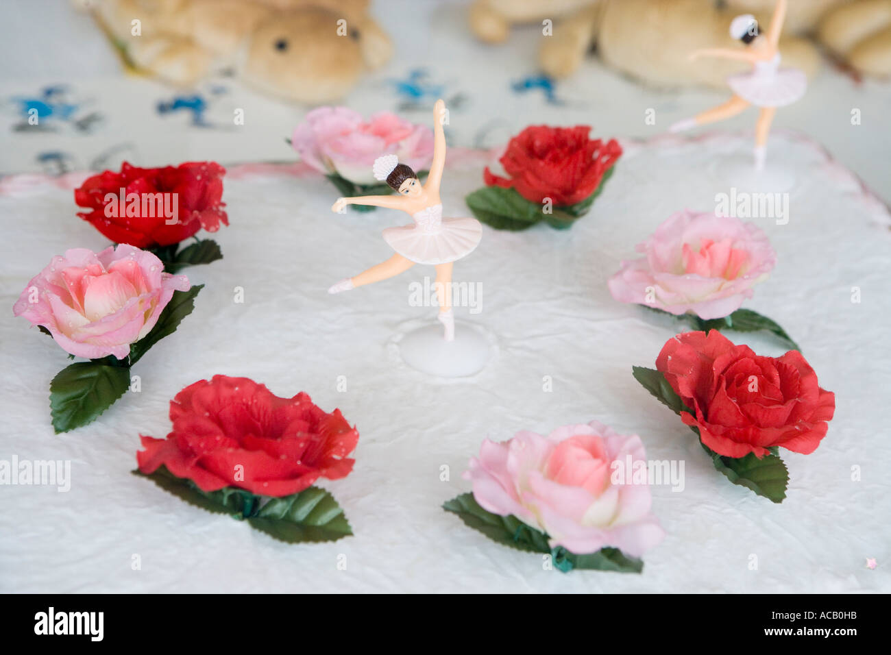 Decorated cake and animal pastries in shop window display in Chinatown ...