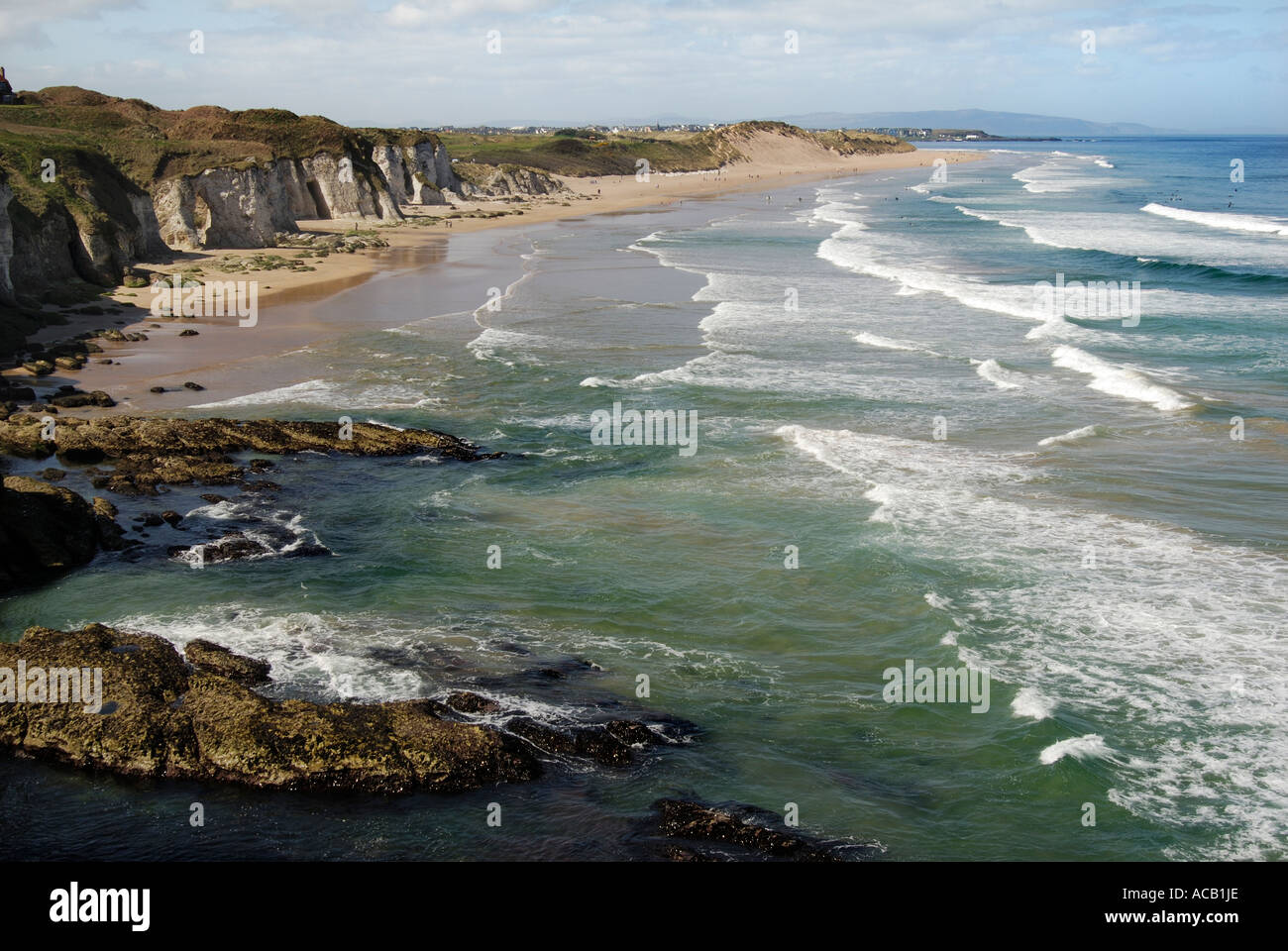 White rocks sea cliffs portrush hi-res stock photography and images - Alamy