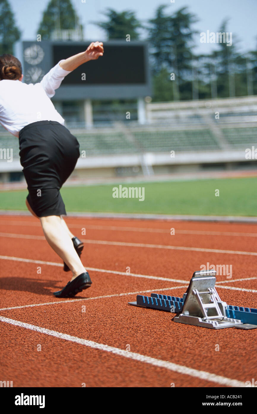 Energetic Business Run Stock Photo - Alamy