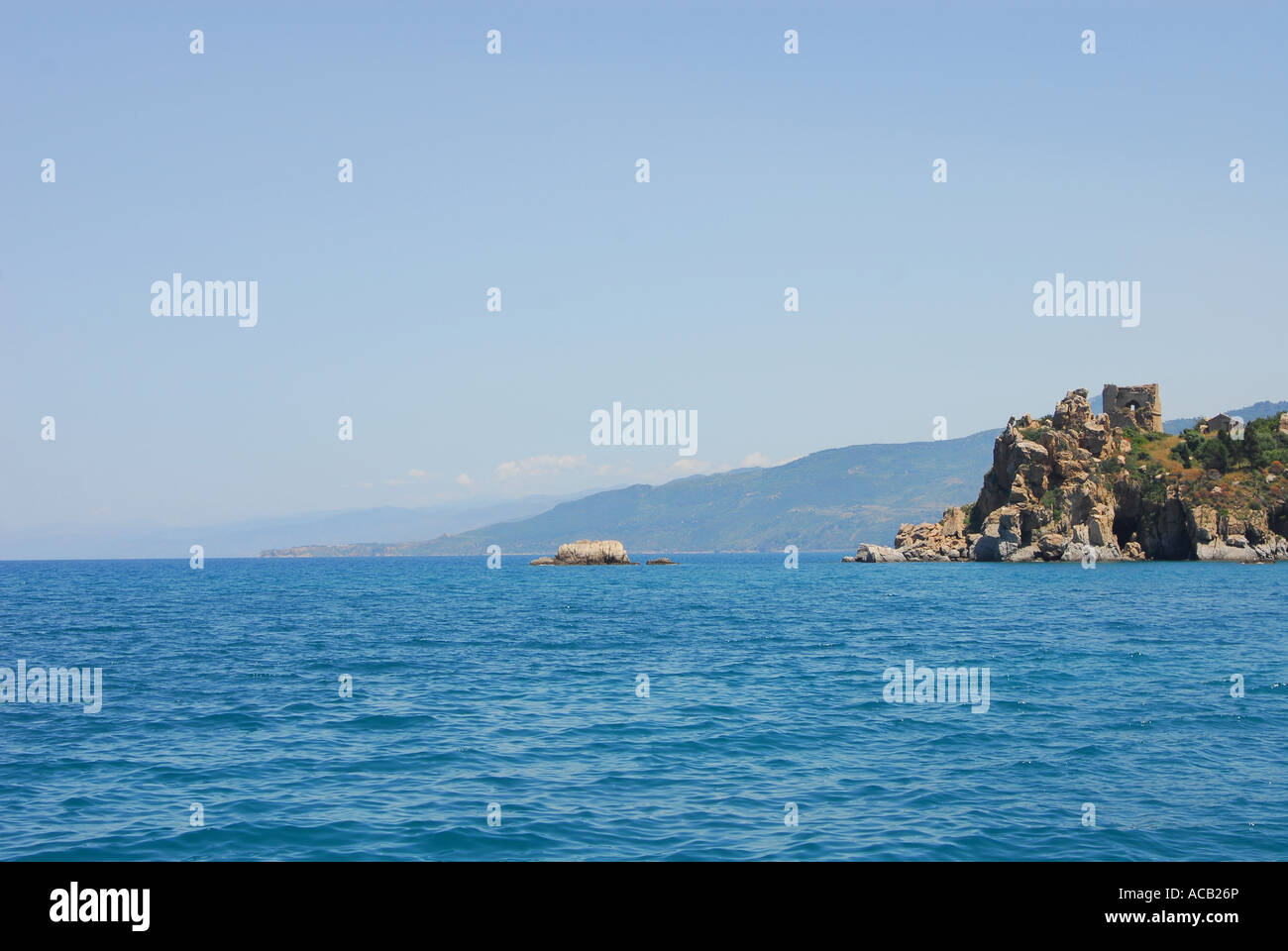 Beach near cefalu sicily Cut Out Stock Images & Pictures - Alamy