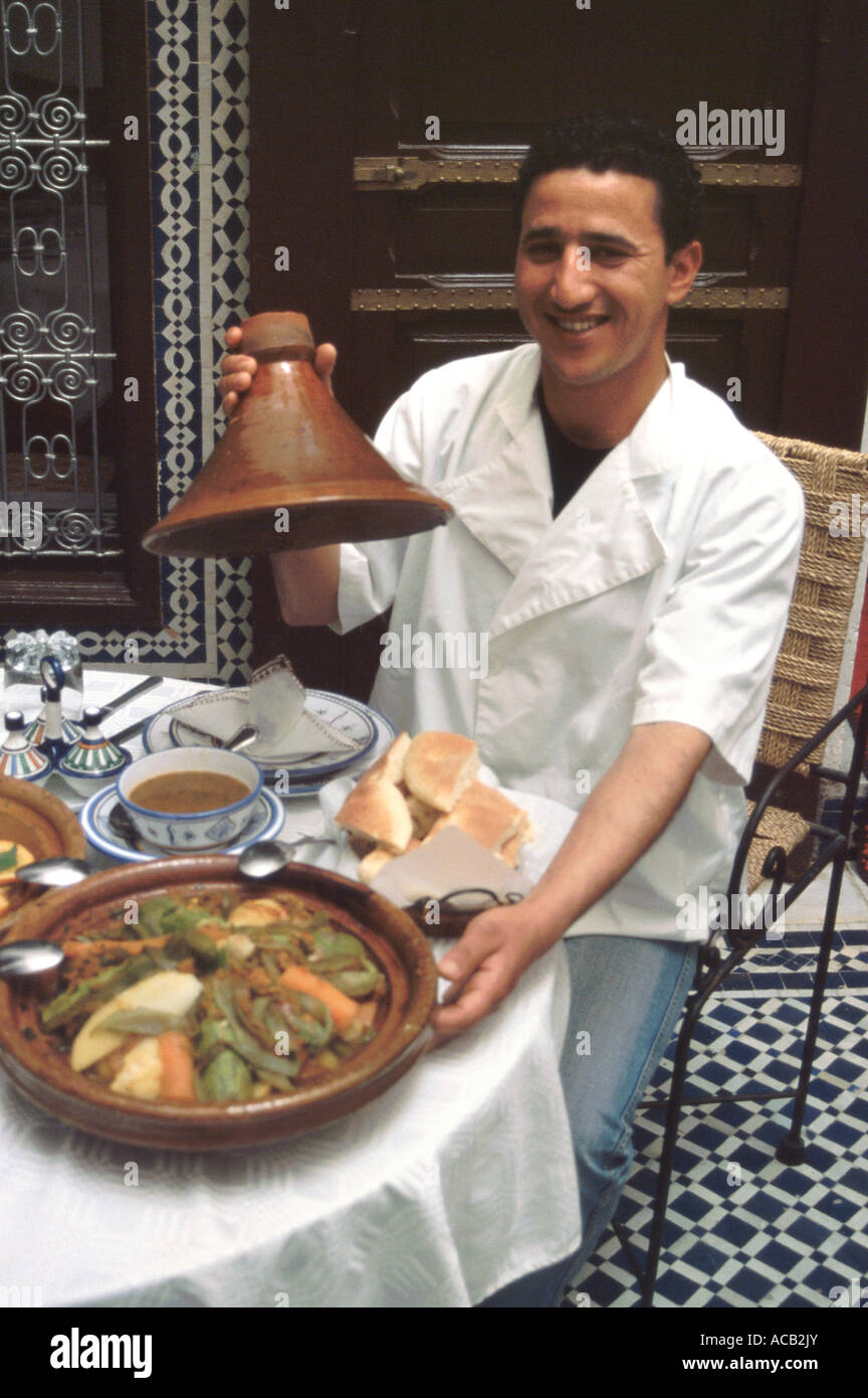 Moroccan chef & food guide, Lahcen Beqqi, Fes, Morocco Stock Photo - Alamy