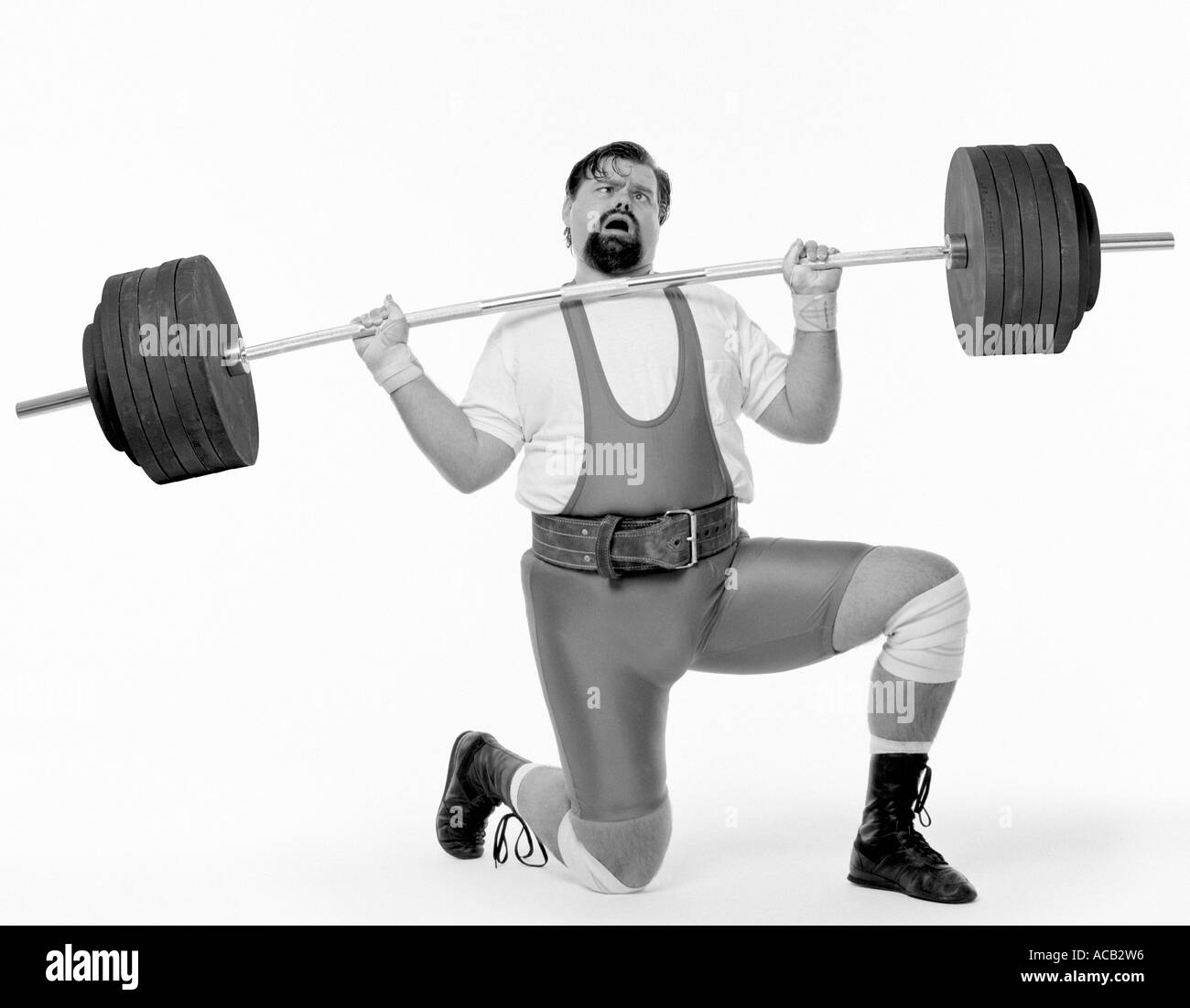 Weightlifter Black and White Stock Photos & Images - Alamy