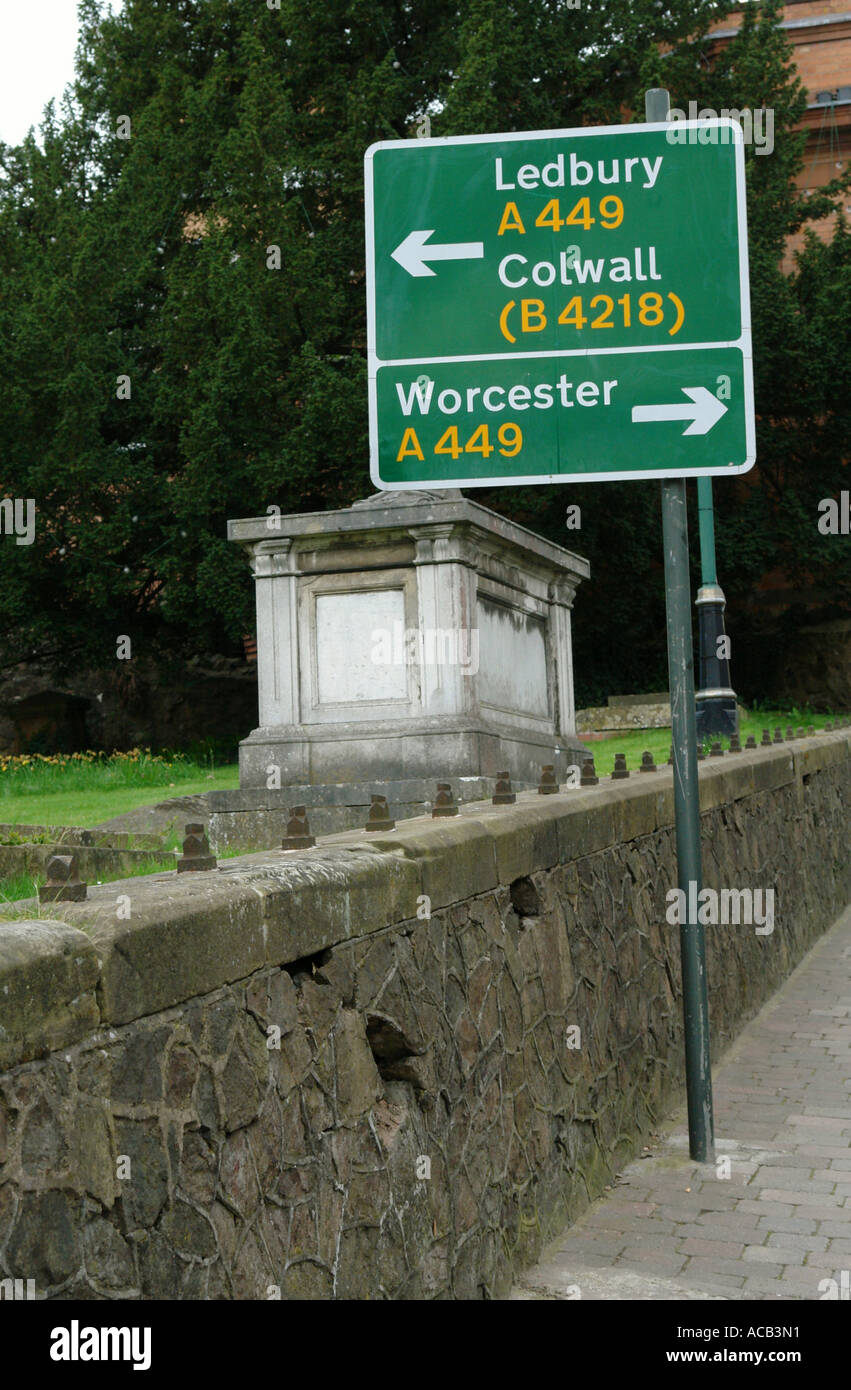 Road sign on a449 road hi-res stock photography and images - Alamy
