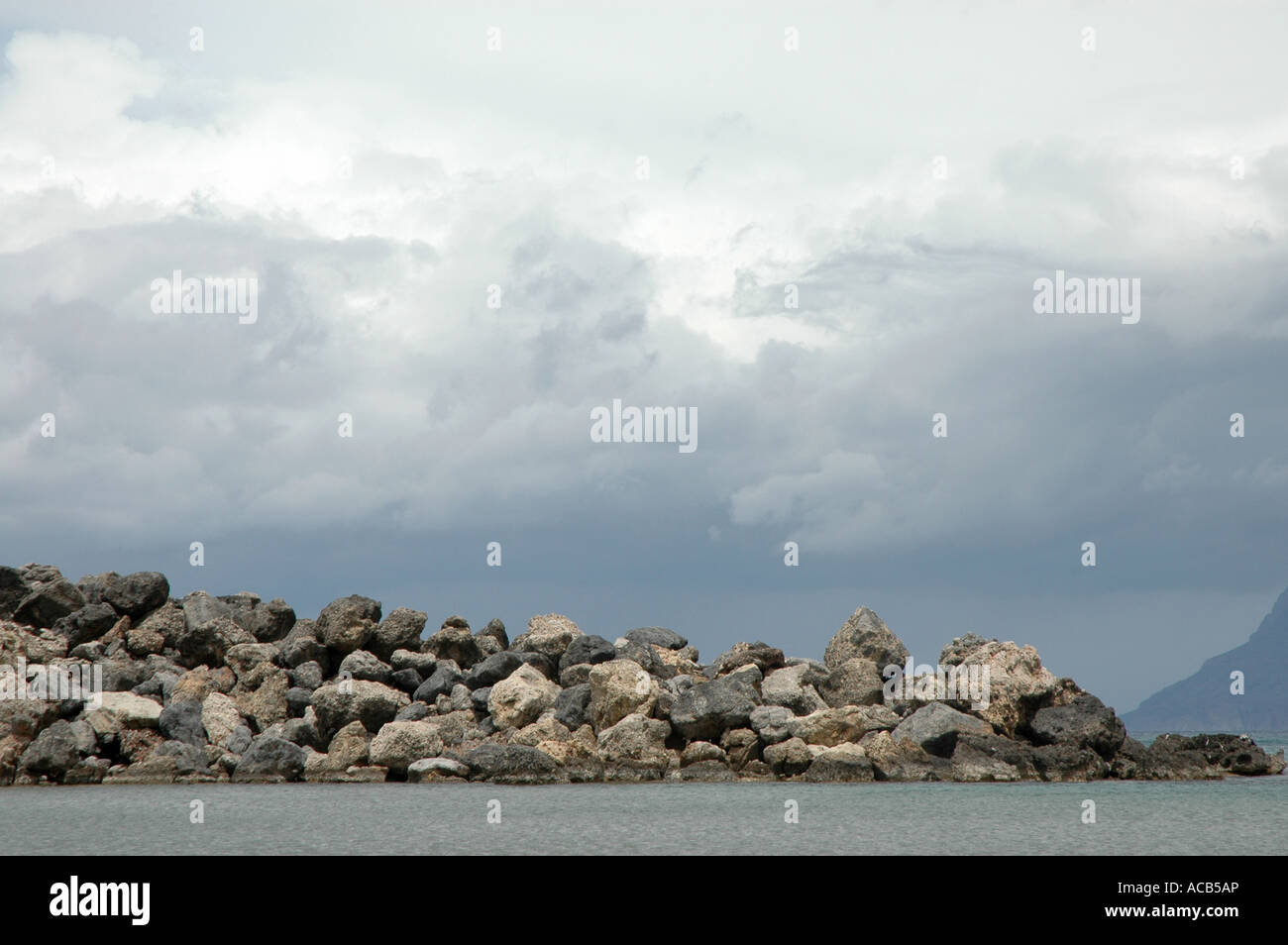 View on Mediterranean Sea in Kissamos (Kastelli) town, greek isle of ...