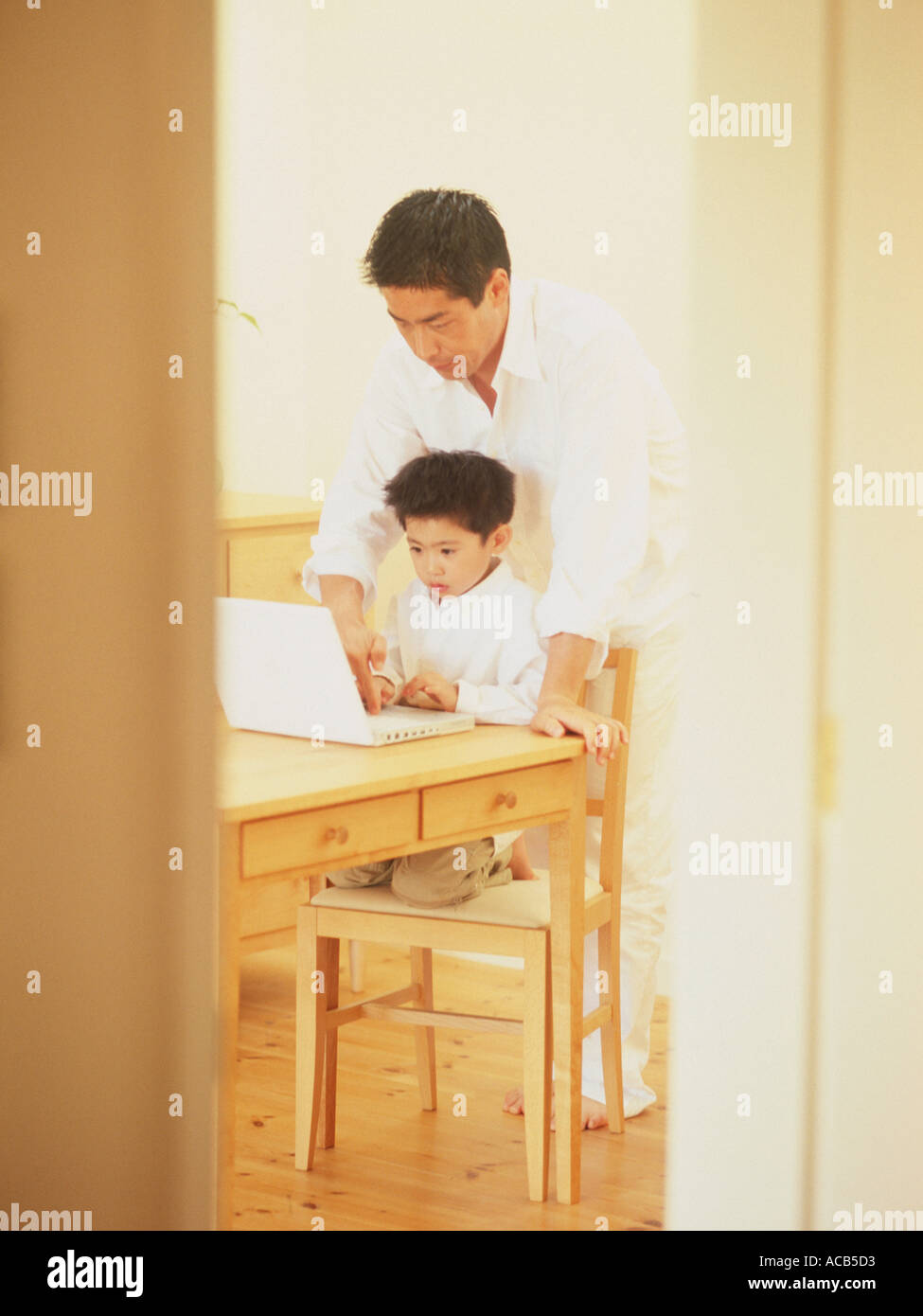 Weekend Family Joy of Living Stock Photo - Alamy