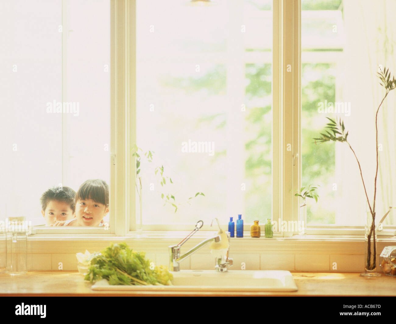 Weekend Family At Home Stock Photo - Alamy