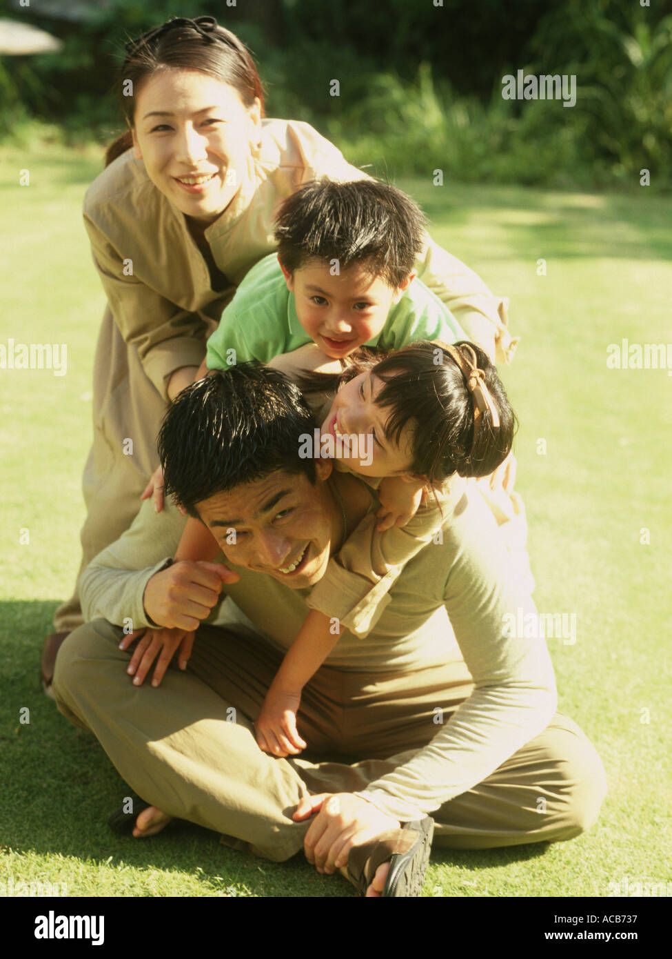 Weekend Family Skip Stock Photo - Alamy