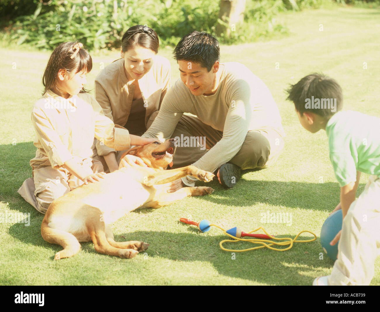 Weekend Family Skip Stock Photo - Alamy