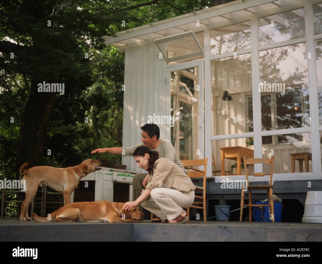 Weekend Family Skip Stock Photo - Alamy