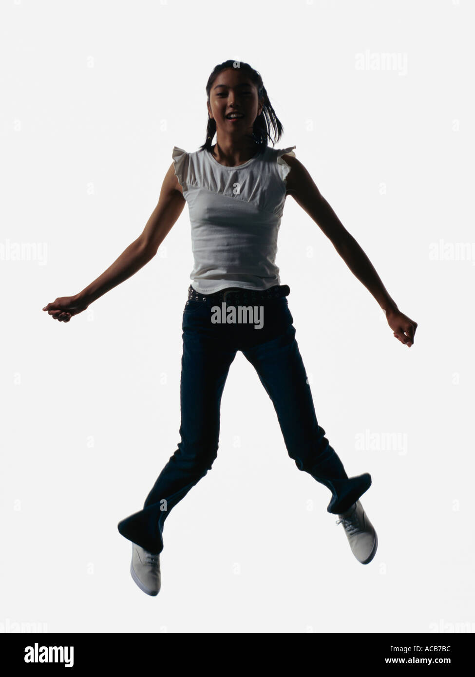 Energetic People Jumping Kids Stock Photo - Alamy