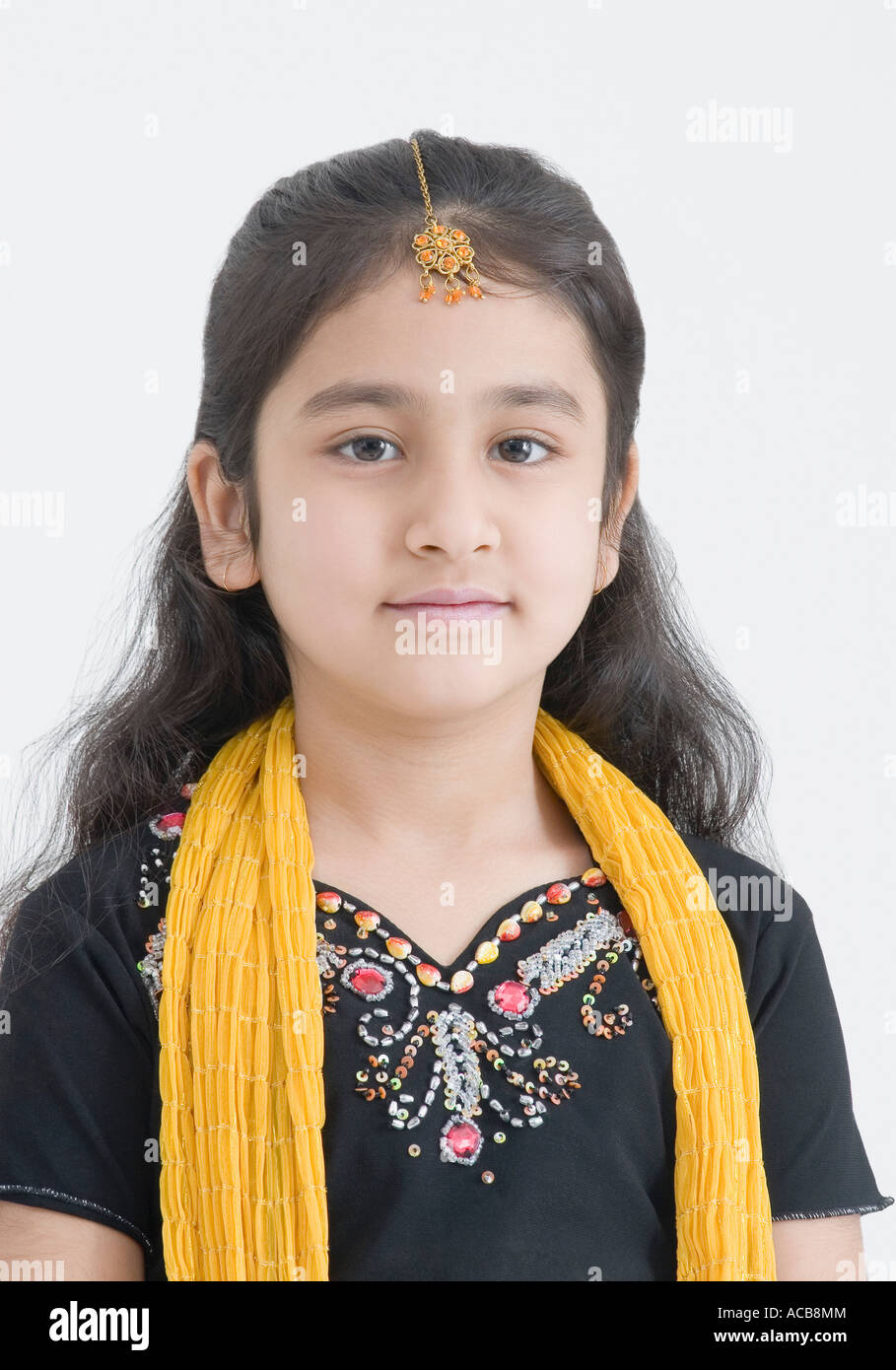 Portrait of a girl in traditional clothing Stock Photo - Alamy
