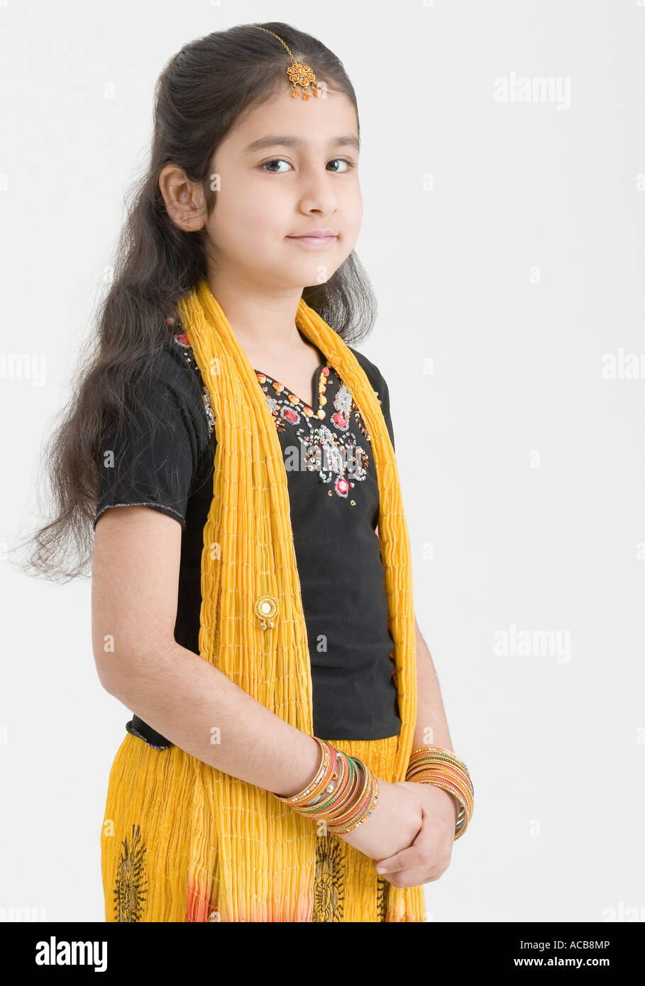 Portrait of a girl in traditional clothing Stock Photo - Alamy