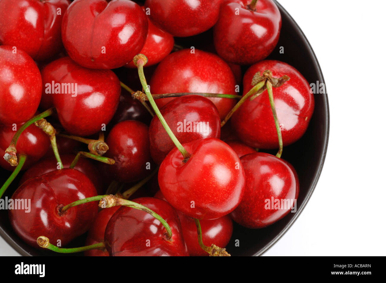 Bowl of cherries Stock Photo - Alamy