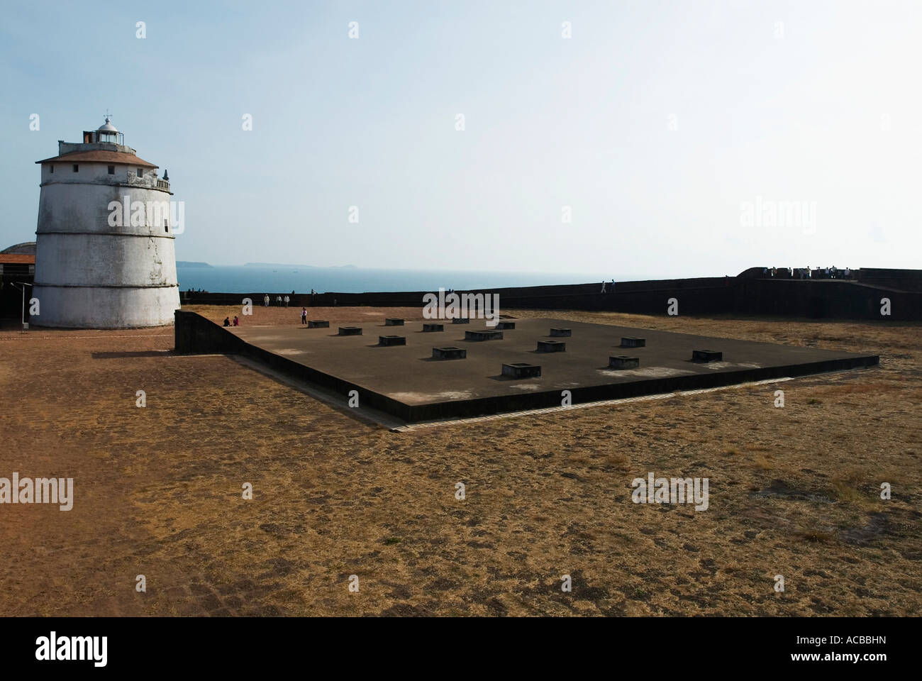 Lighthouse at a fort, Fort Aguada, Goa, India Stock Photo - Alamy