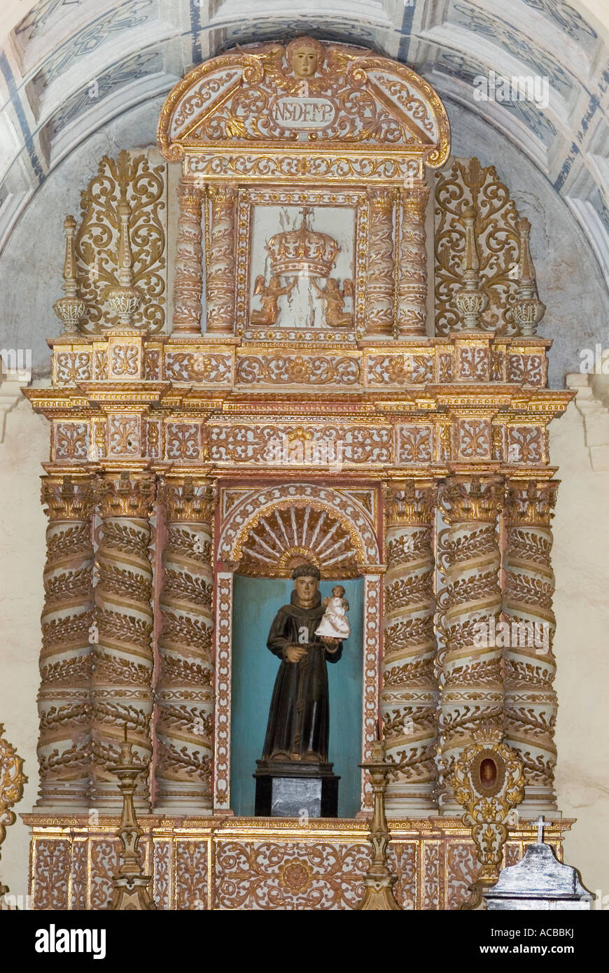 Statue in a church, St. Francis Xavier Church, Old Goa, Goa, India ...