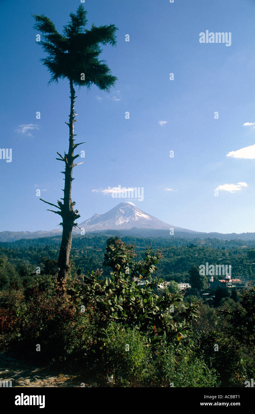 popocatepetl volcano state of cholula mexico Stock Photo - Alamy