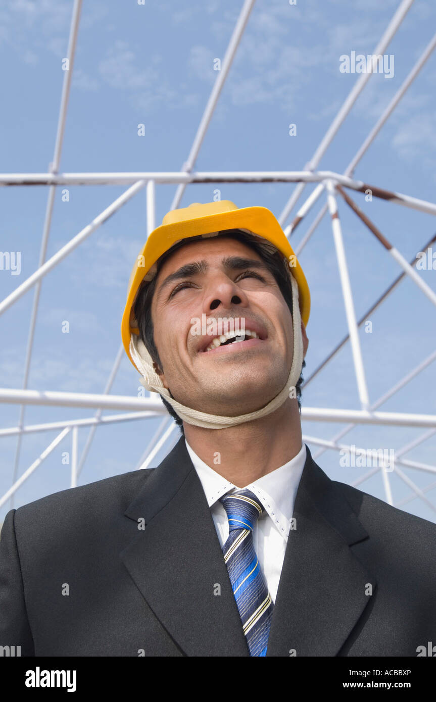 Close-up of an architect at a construction site Stock Photo - Alamy