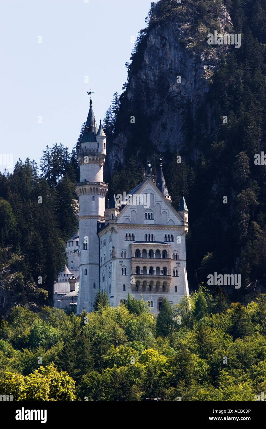 Neuschwanstein Castle Fuessen Schwangau Allgaeu Bavaria Germany July ...