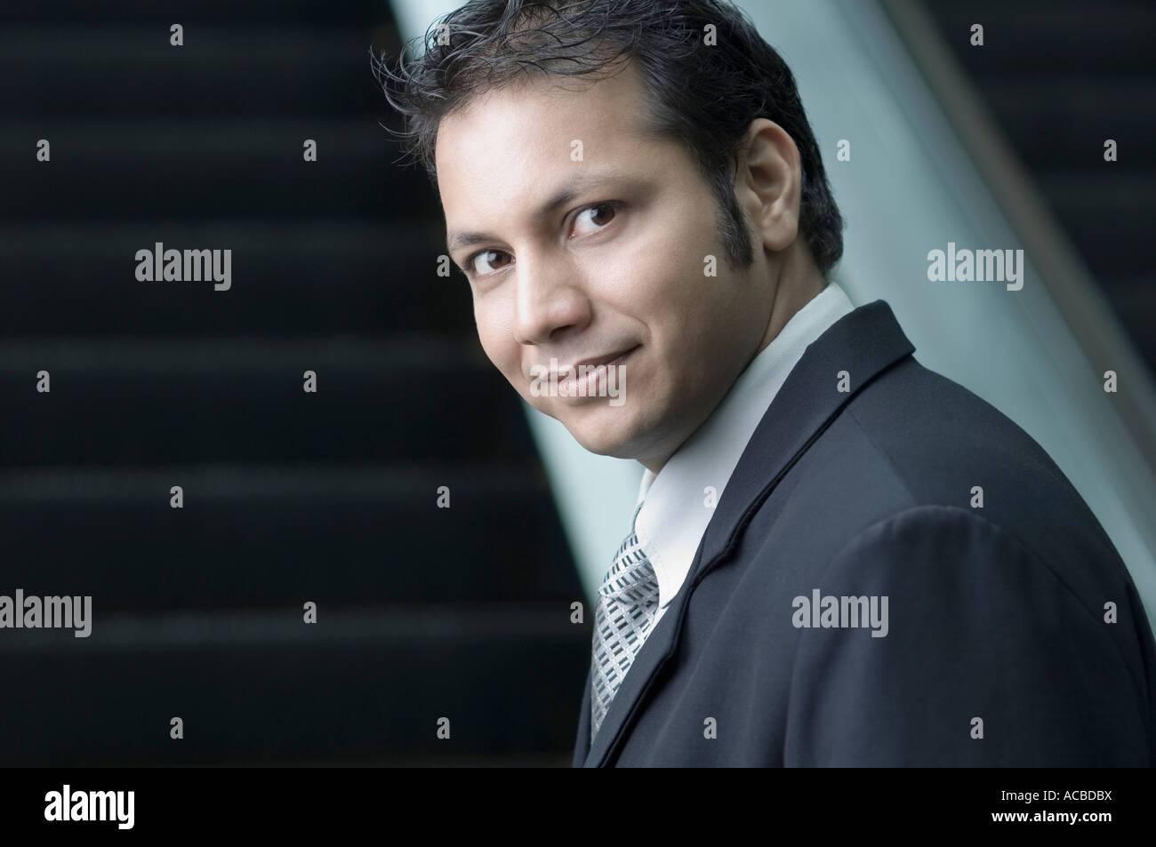Portrait businessman smirking hi-res stock photography and images - Alamy