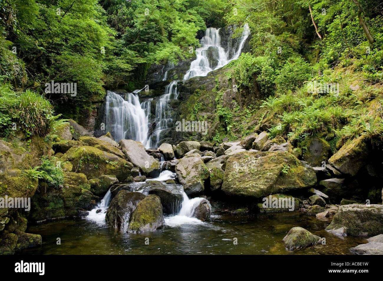 Torc waterfall Killarney national park county kerry Ireland Stock Photo ...