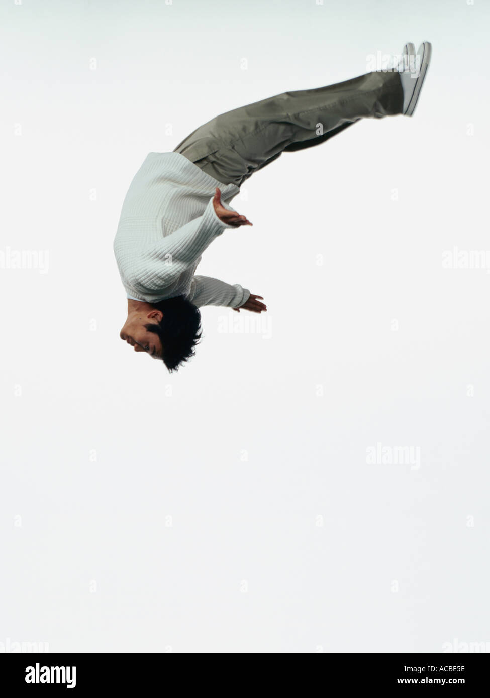 Energetic People Jumping Casual Stock Photo - Alamy