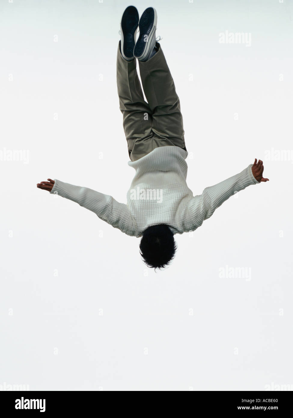 Energetic People Jumping Casual Stock Photo - Alamy