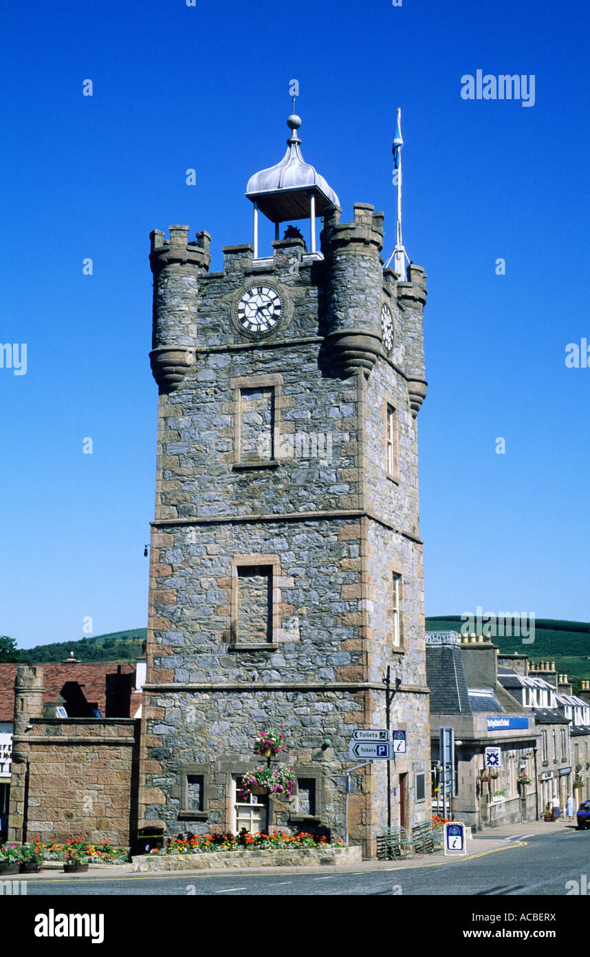 Dufftown, Highland Region, Scotland, UK, Clock Tower, museum, travel ...