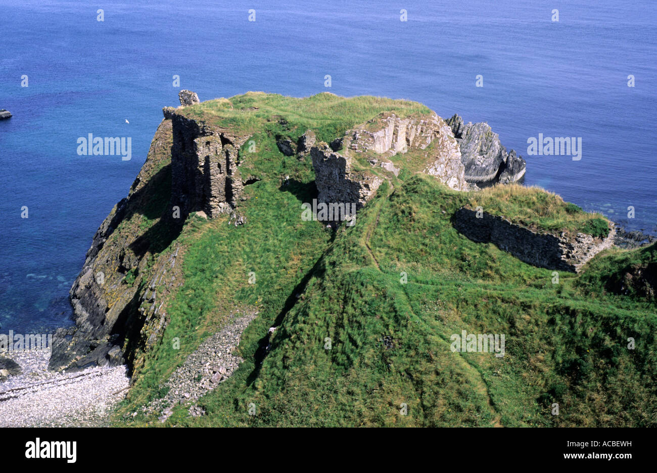 Findlater Castle ruins, Morayshire, Scotland, UK, Scottish coast ...