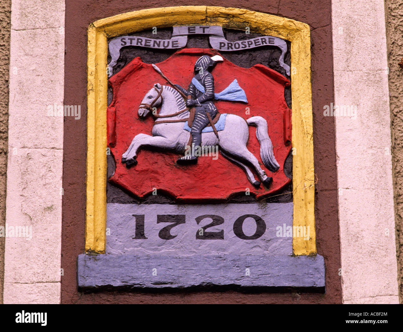 Jedburgh, Burgh, Borough coat of arms, Newgate, dated 1720, Borders ...