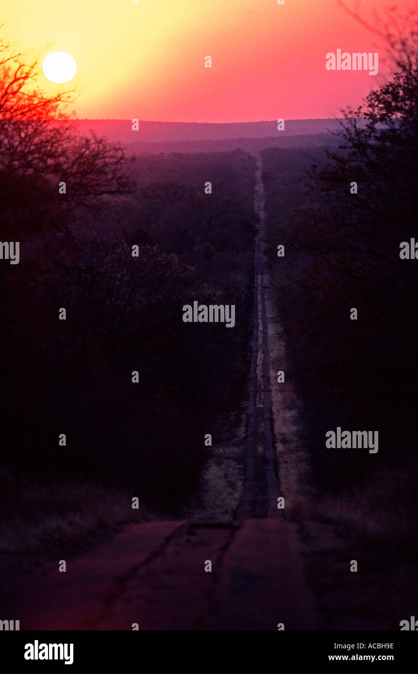 1930s Depression era Strip Road Stock Photo - Alamy