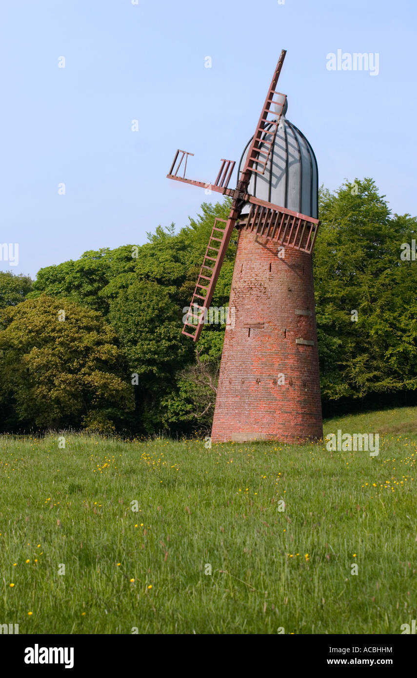 Haigh Windmill in Wigan Stock Photo - Alamy