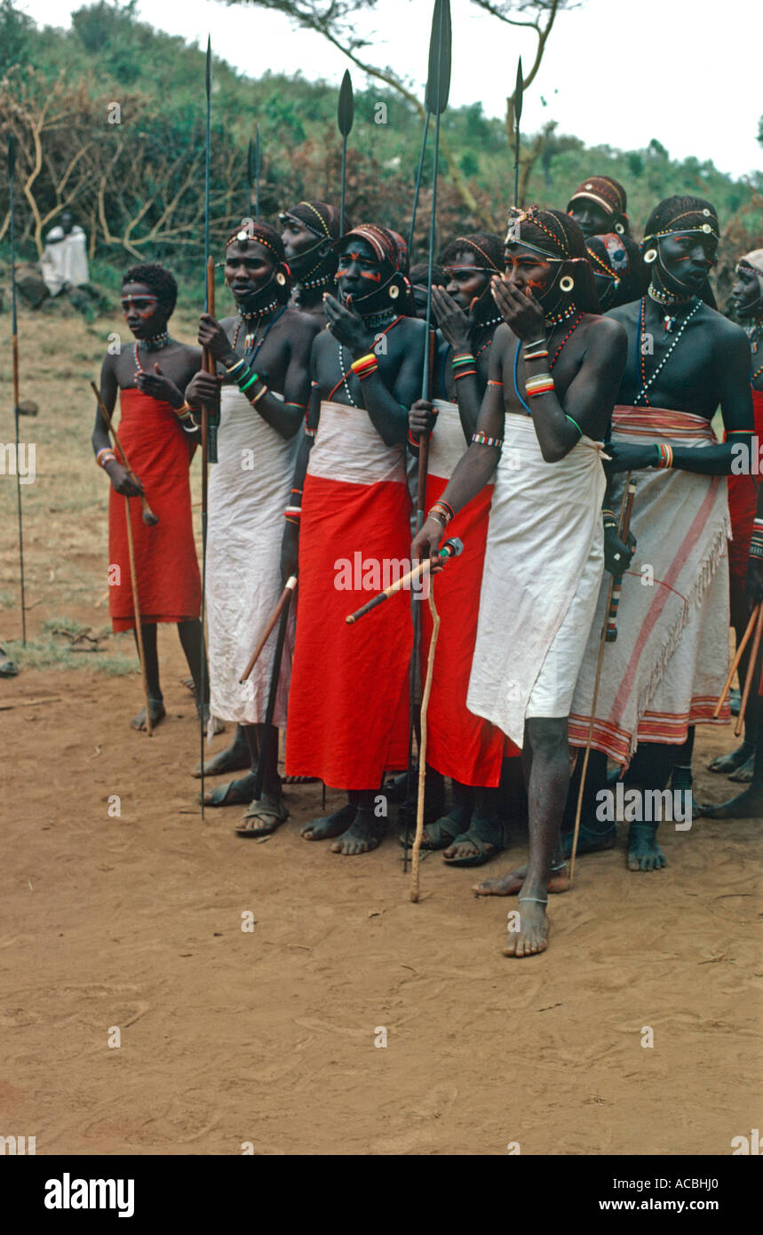 portrait of warriors of massai tribe kenya editorial use only Stock ...