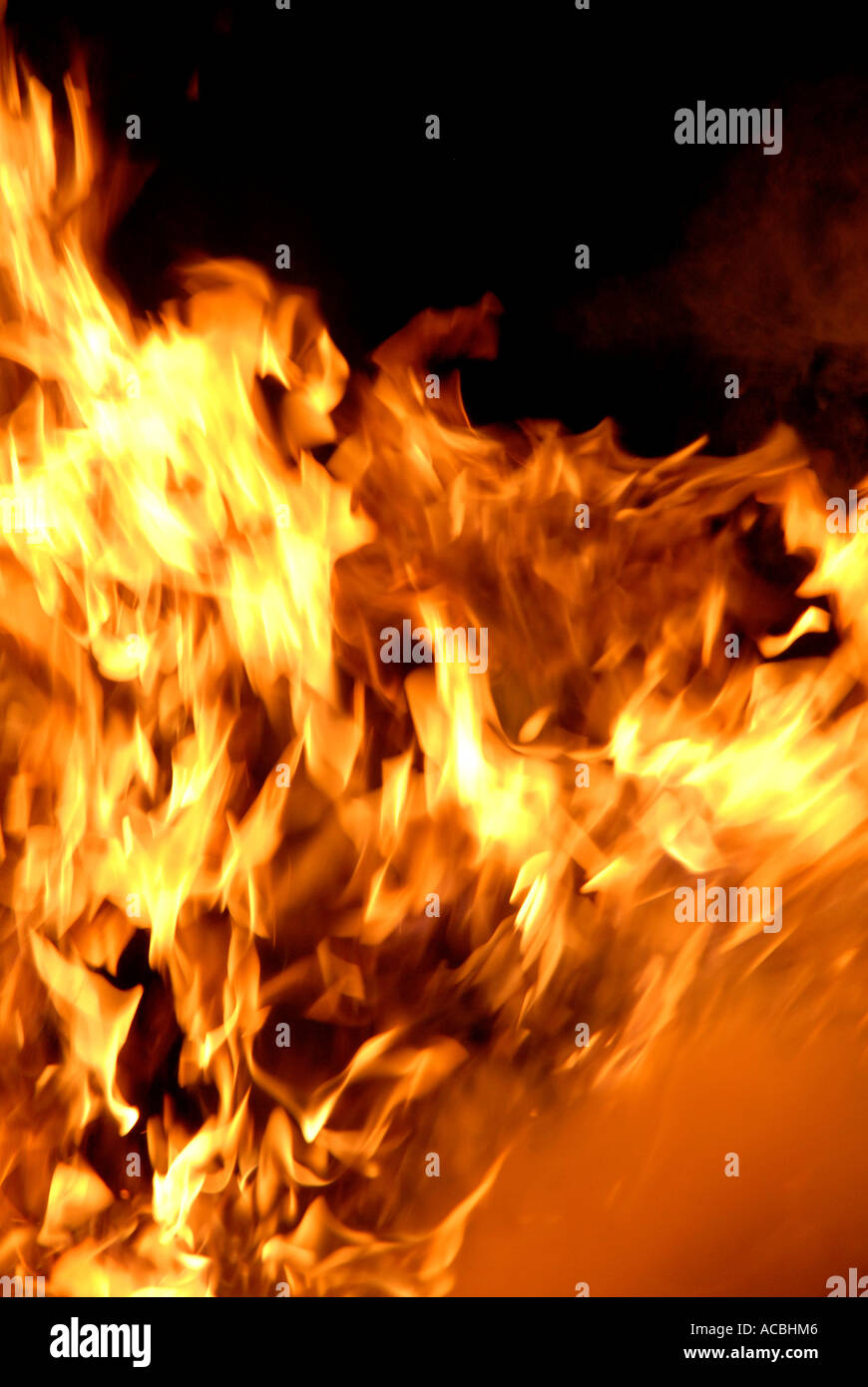 Flame fire intense burning Stock Photo - Alamy