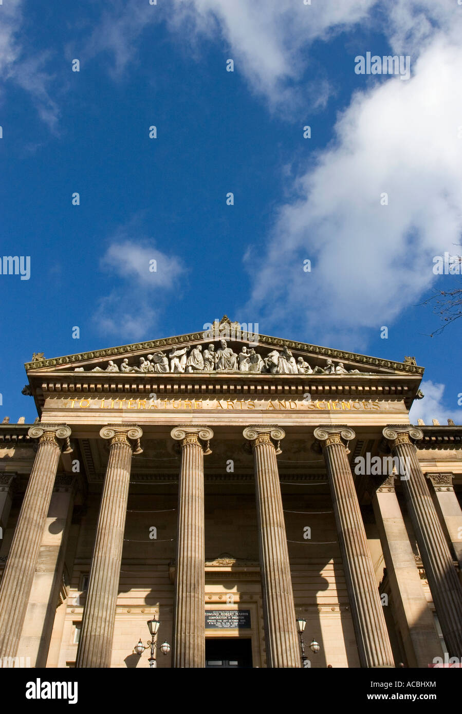 Harris Museum and Art Gallery in Market Square Preston Stock Photo - Alamy
