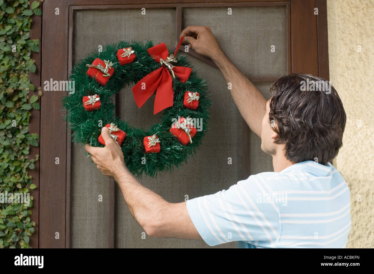 Young man wreath on head hi-res stock photography and images - Alamy