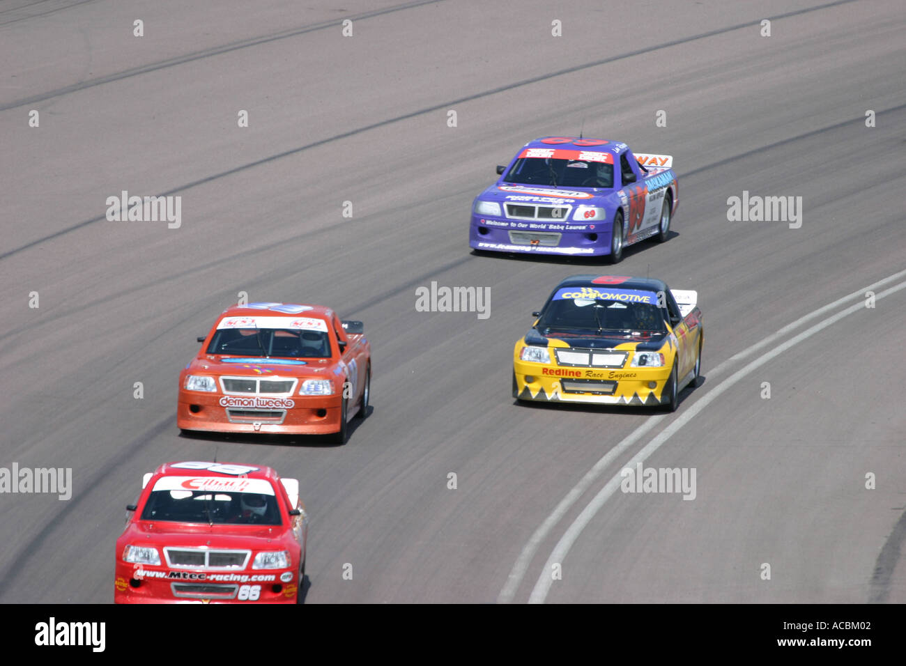 Racing pick up trucks Stock Photo - Alamy