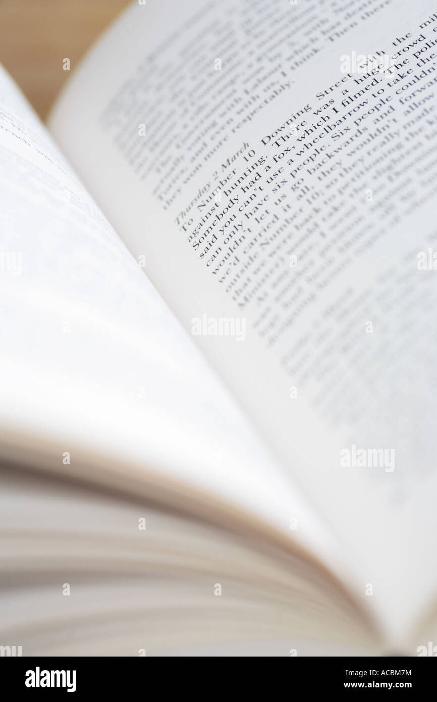 Book spine open hi-res stock photography and images - Alamy