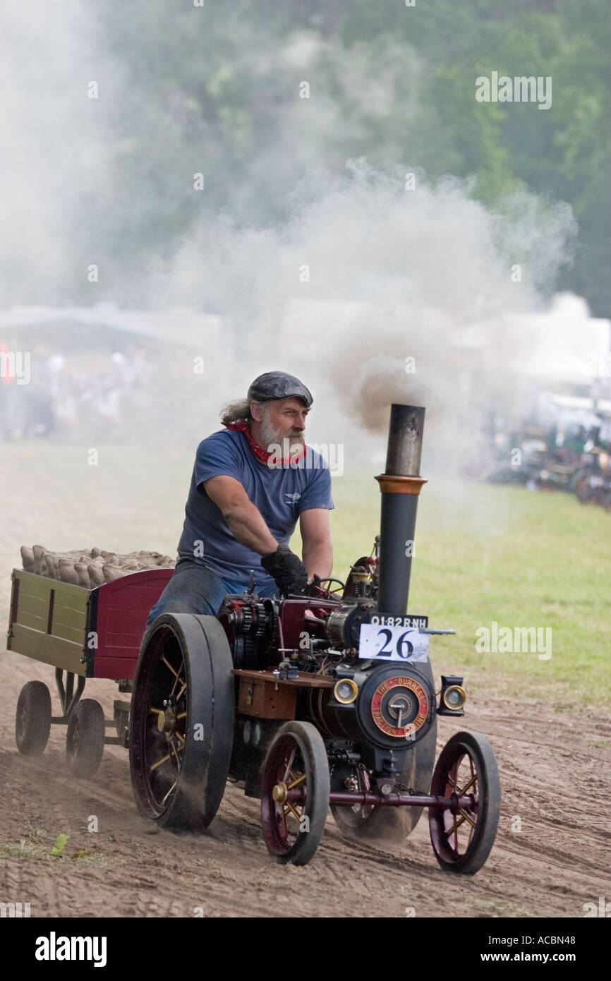 Man driving miniature steam traction hi-res stock photography and ...