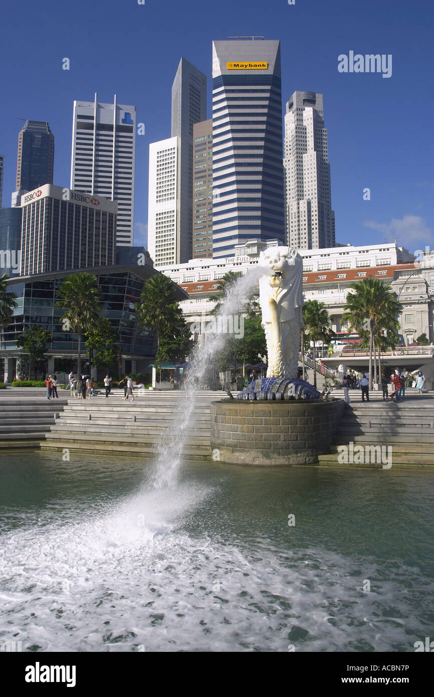 Singapores marina bay merlion hi-res stock photography and images - Alamy