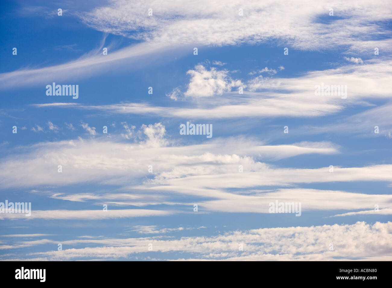 Clouds in Blue Sky UK Norfolk Stock Photo - Alamy
